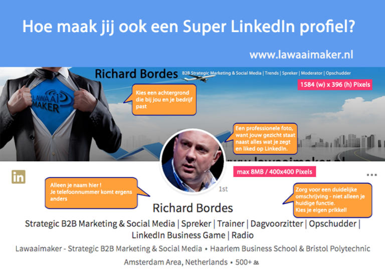 Hoe maak jij ook een Super LinkedIn profiel - Lawaaimaker